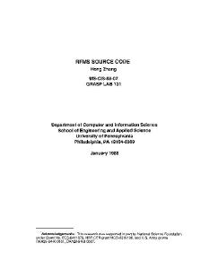 RFMS Source Code